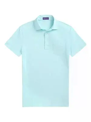 Ralph Lauren Purple Label Cotton Polo Shirt - Blue