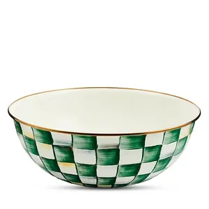 MACKENZIE-CHILDS Emerald Check Extra Large Everyday Bowl - No Color