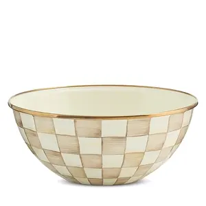 MACKENZIE-CHILDS Mocha Check Large Everyday Bowl - No Color