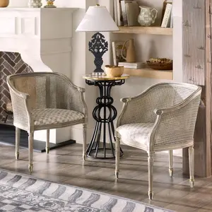 MACKENZIE-CHILDS Sterling Check Perfetto Accent Chair