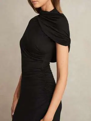 REISS Ruched Midi Dress