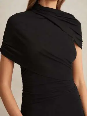 REISS Ruched Midi Dress