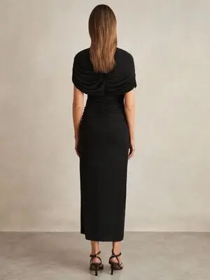REISS Ruched Midi Dress