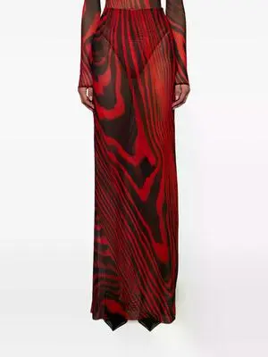 David Koma Printed Maxi Skirt
