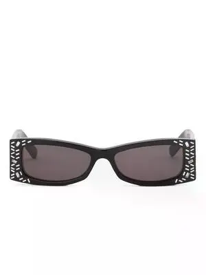 Marni Logo-print Embellished Sunglasses - Black