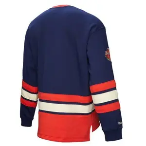 Mitchell & Ness Washington Capitals Heritage Lace-up Pullover Sweatshirt