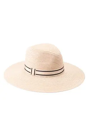 Eugenia Kim Emmanuelle Wide Brim Packable Fedora - Natural