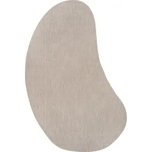 JONATHAN Y Evan Modern Rustic Organic Curve Indoor/outdoor Shaped Area Rug - Beige