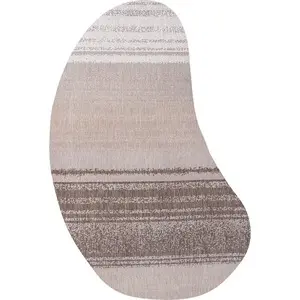JONATHAN Y Evan Modern Rustic Organic Curve Indoor/outdoor Shaped Area Rug Gradient Brown
