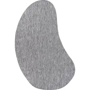 JONATHAN Y Evan Modern Rustic Organic Curve Indoor/outdoor Shaped Area Rug Gray