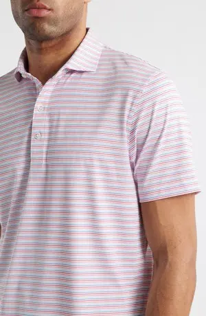 Johnnie-o Kamdon Stripe Prep-formance Golf Polo