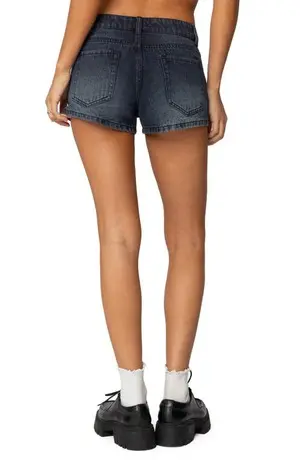 EDIKTED Mid-rise Denim Shorts