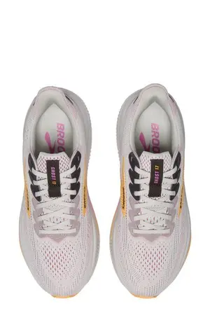 Brooks Ghost 17 Running Shoe - Oyster/ Apricot/ Pink