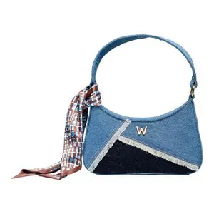 Wolf Mimi Swirl Shoulder Bag With Printed Scarf