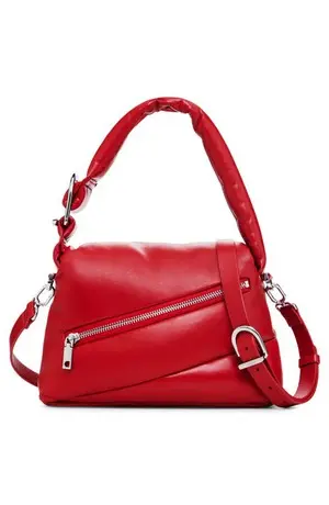 Desigual Small Quilted Sheepskin Leather Handbag