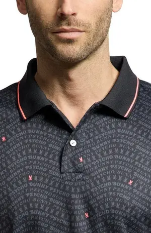 Psycho Bunny Winston Print Sport Polo
