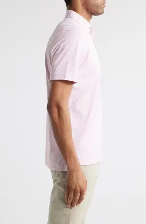 Johnnie-o Flock Yeah Flamingo Print Prep-formance Golf Polo