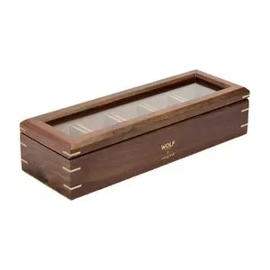 Wolf Flatiron Ii 5-piece Watch Box - Walnut