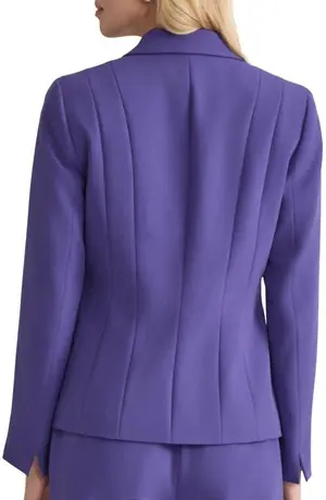 KASPER Panel Seamed Jacket - Regal Purple