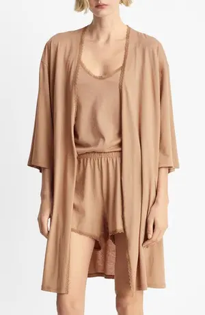 Mango Cotton Blend Robe
