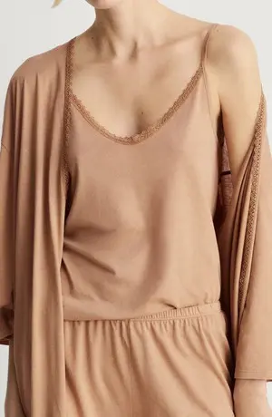 Mango Cotton Blend Robe