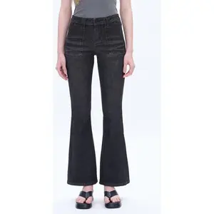 BAYEAS Low Rise Flare Jeans - Black