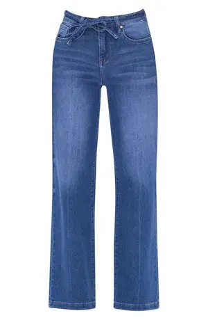 BAYEAS High-waist Wide-leg Jeans - Starlight