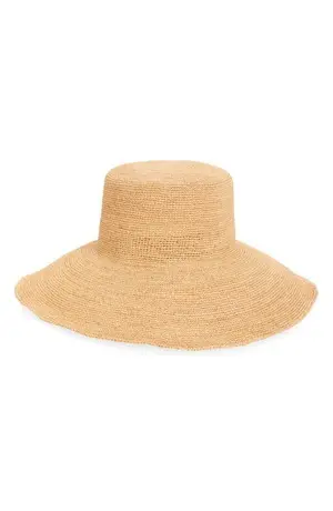 LACK OF COLOR Inca Wide Brim Straw Bucket Hat
