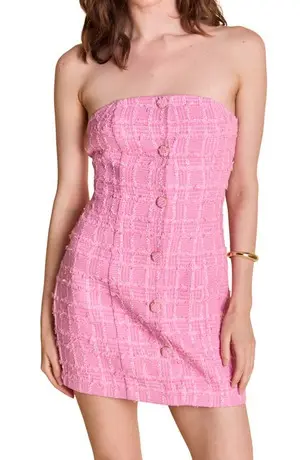 Endless Rose Strapless Tweed Mini Dress