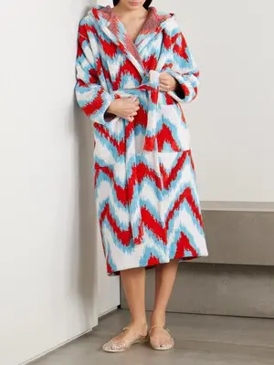 Missoni Belted Striped Cotton-terry Robe - Multi