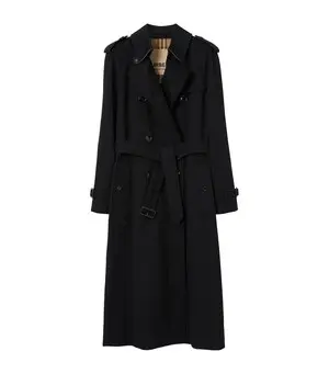 Burberry Gabardine Waterloo Long Trench Coat