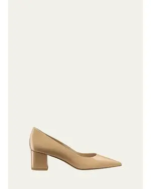 STUART WEITZMAN Power Block-Heel Pumps Adobe