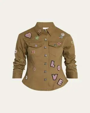 Cinq À Sept Canyon Ditsy Love Scrunched Jacket