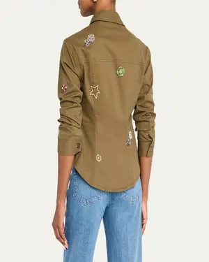 Cinq À Sept Canyon Ditsy Love Scrunched Jacket