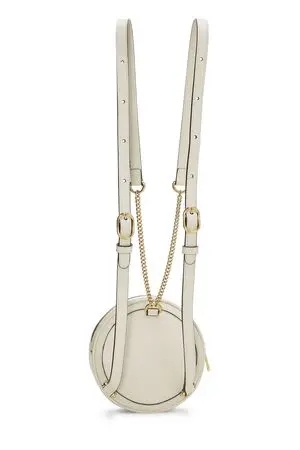 Gucci Leather Ophidia Round Backpack - White