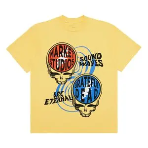 MARKET Exclusive X Grateful Dead Sound Waves Steely Tee - Yellow