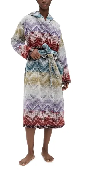 Missoni Marea Hooded Bathrobe - Multicolor