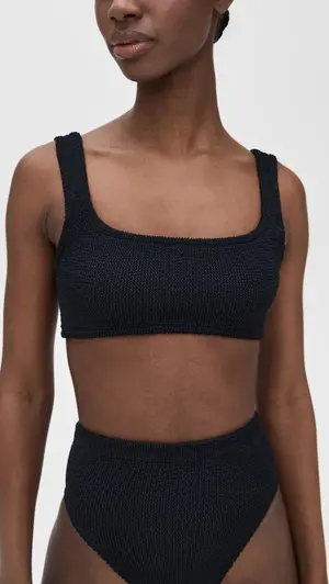 Hunza G Xandra Bikini Top - Black