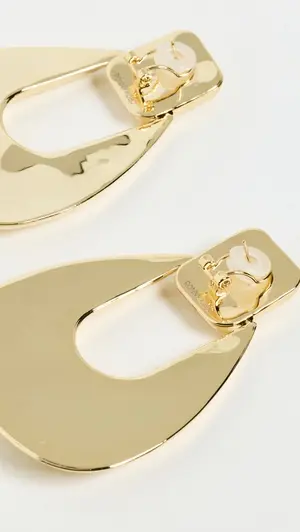 Ronny Kobo Striated Door Knocker Earrings