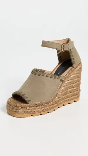Stella McCartney Gaia Laced Alter Suede Sandals