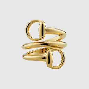 Gucci Horsebit 18k Contrarie Ring - Gold