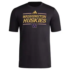 Adidas Washington Huskies Strategy Pre-game T-shirt