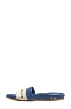 Beek Gallito Stripe Slide Sandal - Navy