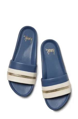 Beek Gallito Stripe Slide Sandal - Navy