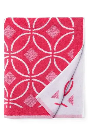 SFERRA Anacapri Terry Cloth Beach Towel - Pink