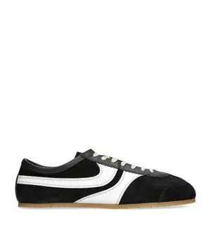 Dries Van Noten Suede Low-Top Sneakers Black