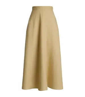 Linen Midi Skirts