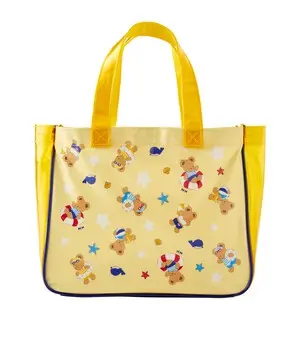 MIKI HOUSE Printed Beach Tote - Yellow