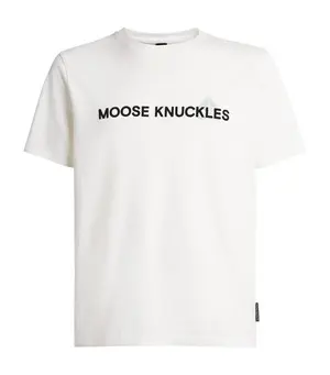 Moose Knuckles Logo T-shirts For Men