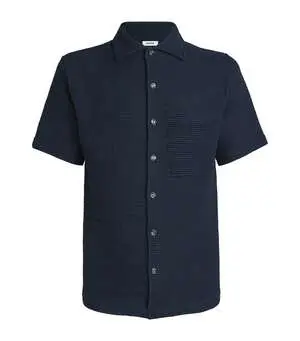Sandro Waffle-effect Short-sleeve Shirt